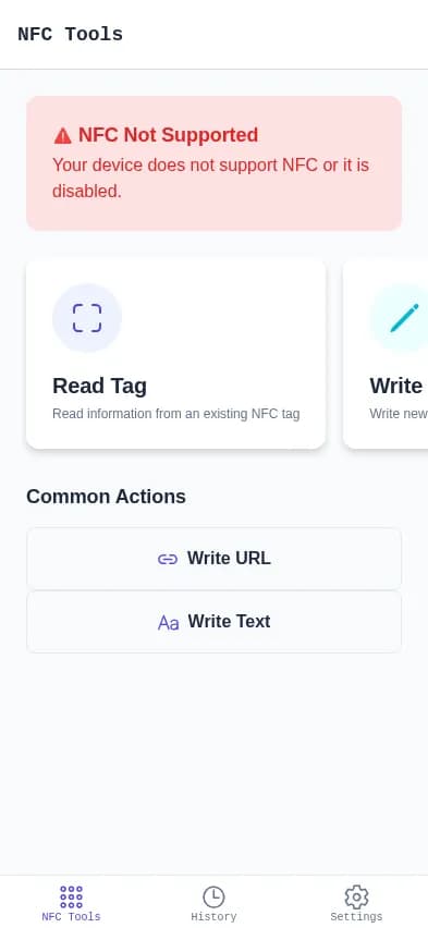 NFC Tag Writer