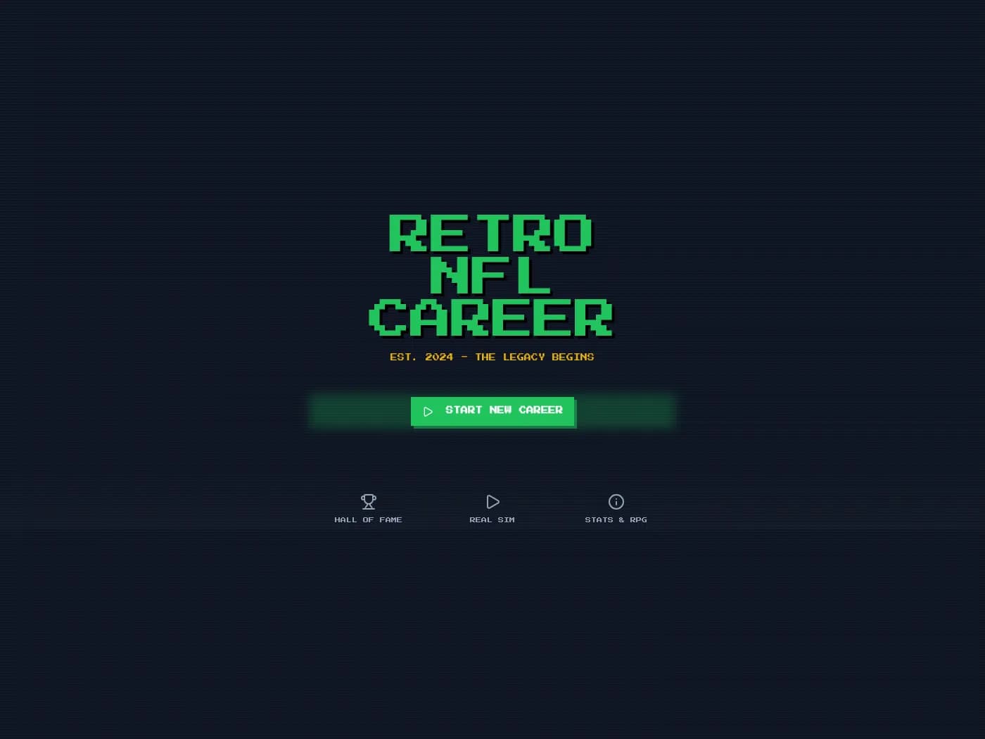 NFL Career Simulator