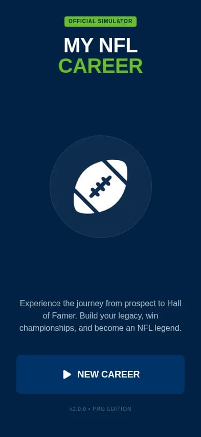 NFL Career Simulator