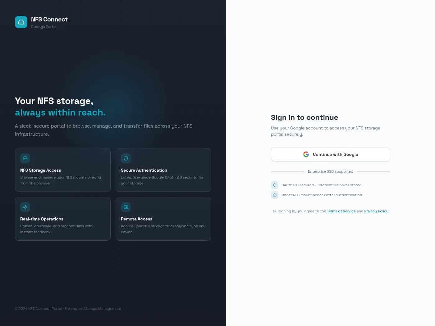 NFS Connect Portal