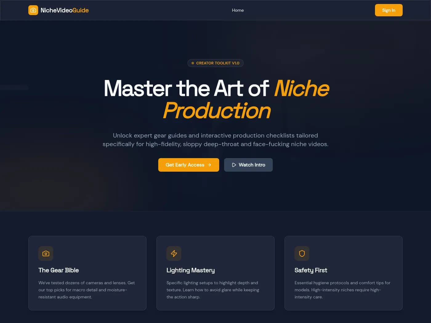 Niche Video Guide
