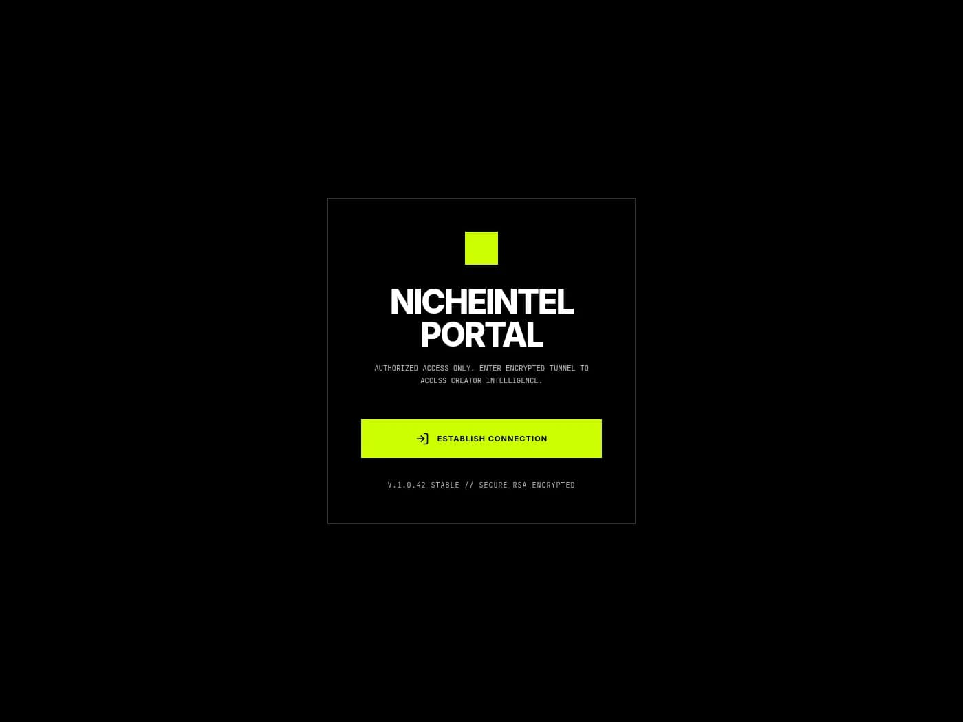 NicheIntel Dashboard