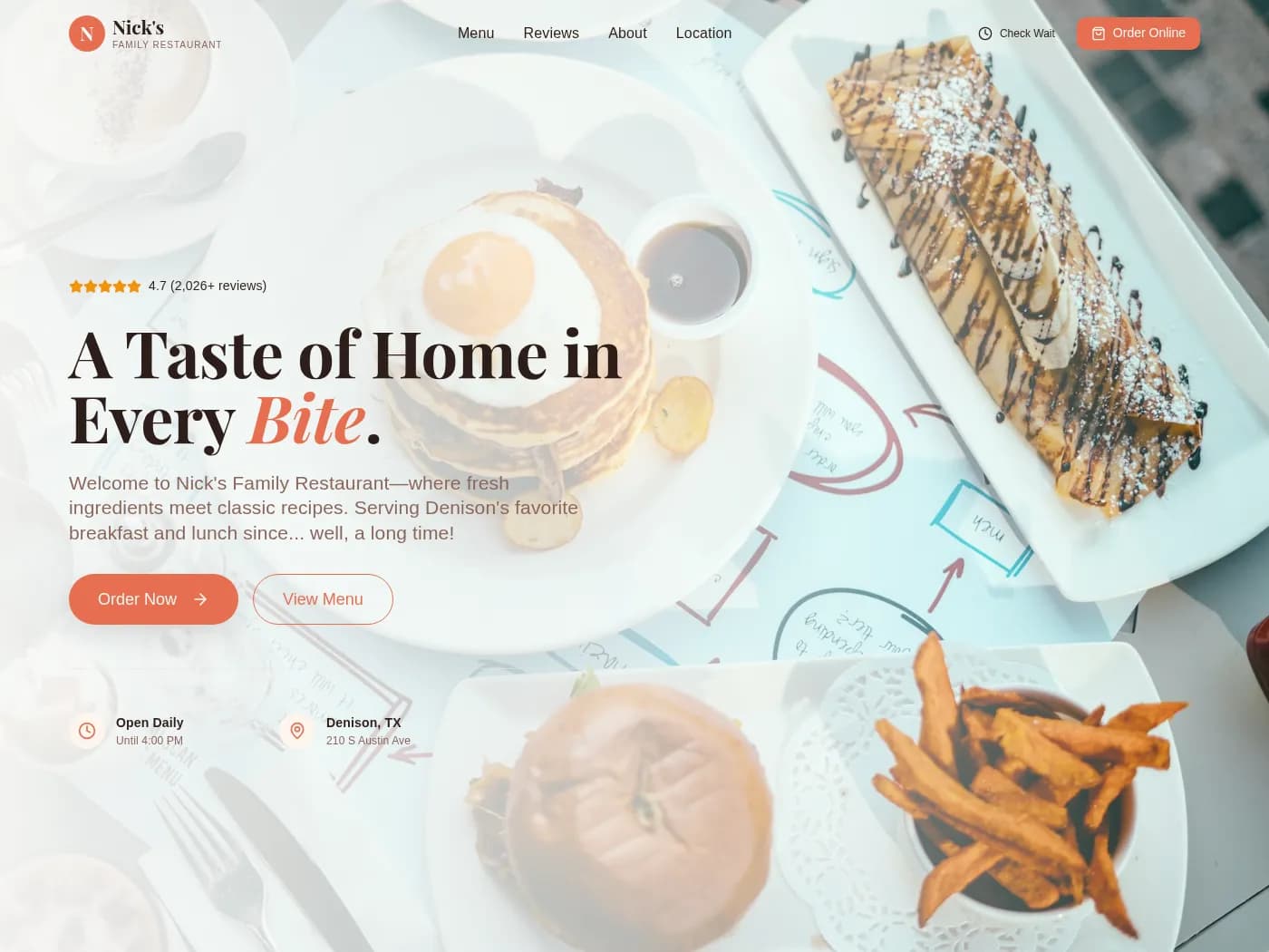 Nick's Family Restaurant Site