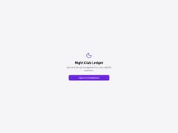 Night Club Ledger