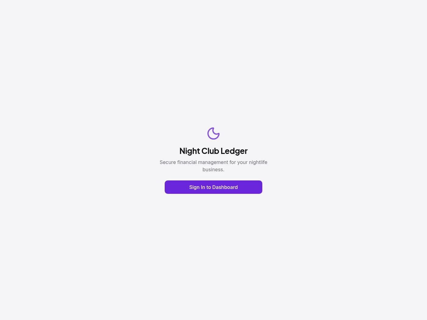 Night Club Ledger