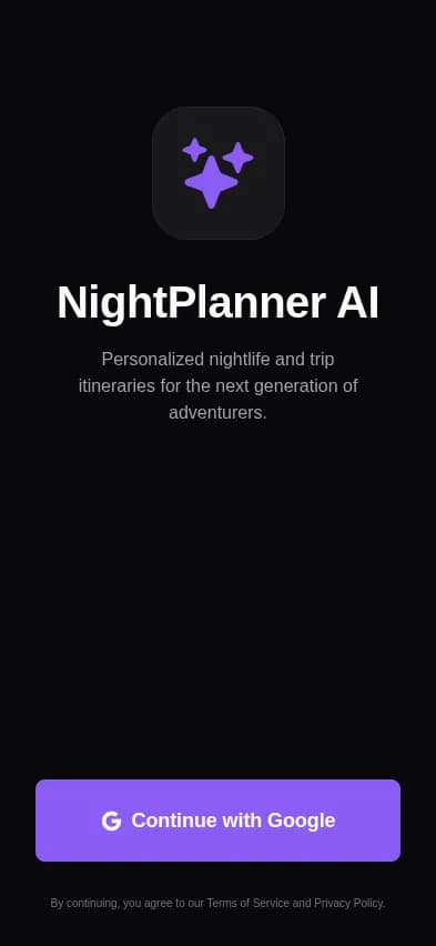 NightPlanner AI