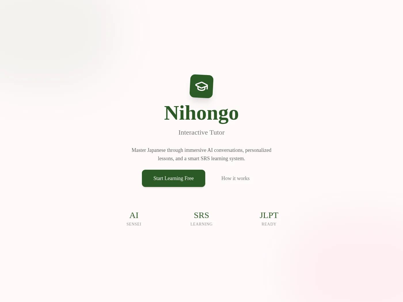 Nihongo Interactive Tutor