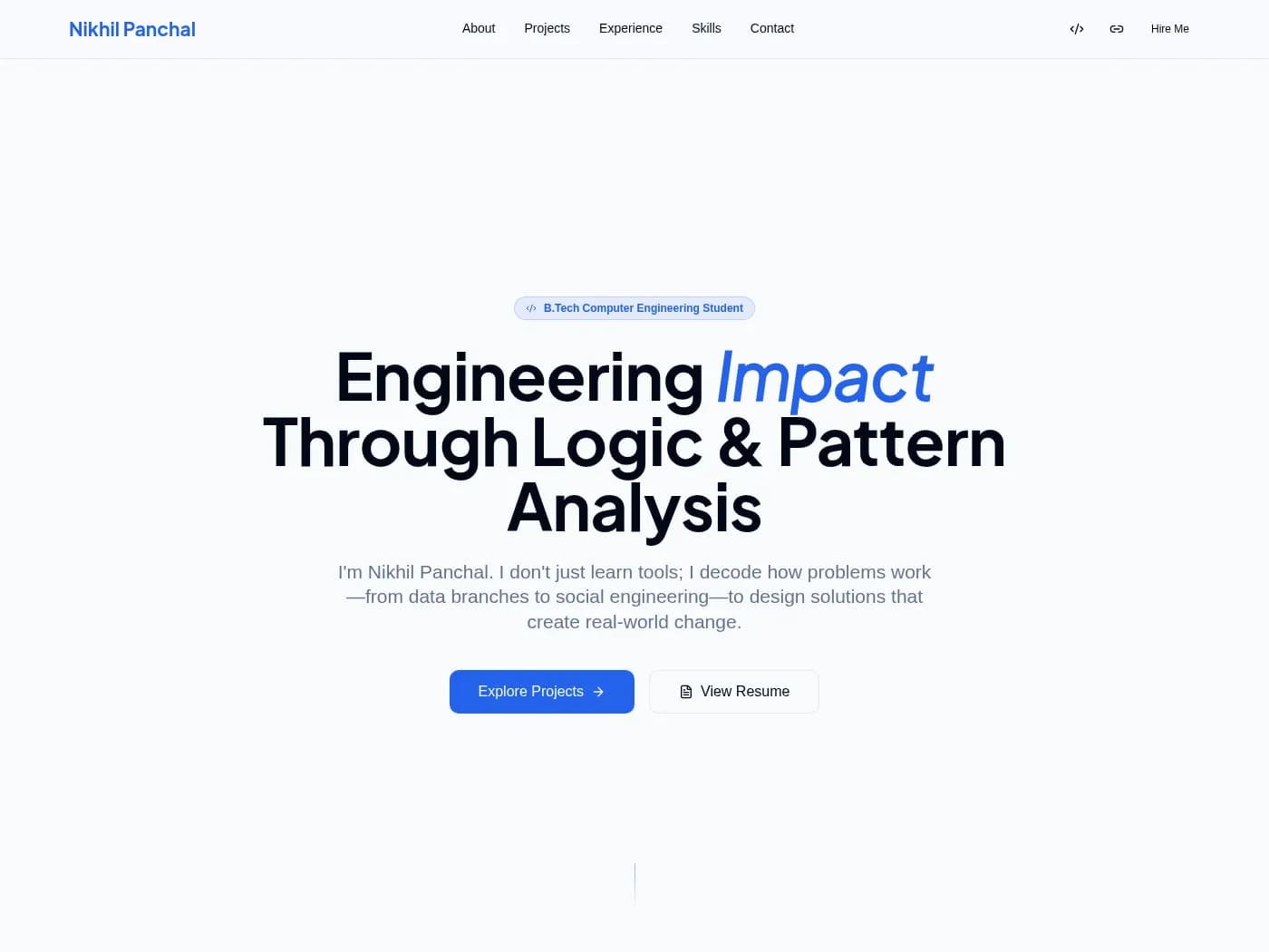 Nikhil's Impact Portfolio