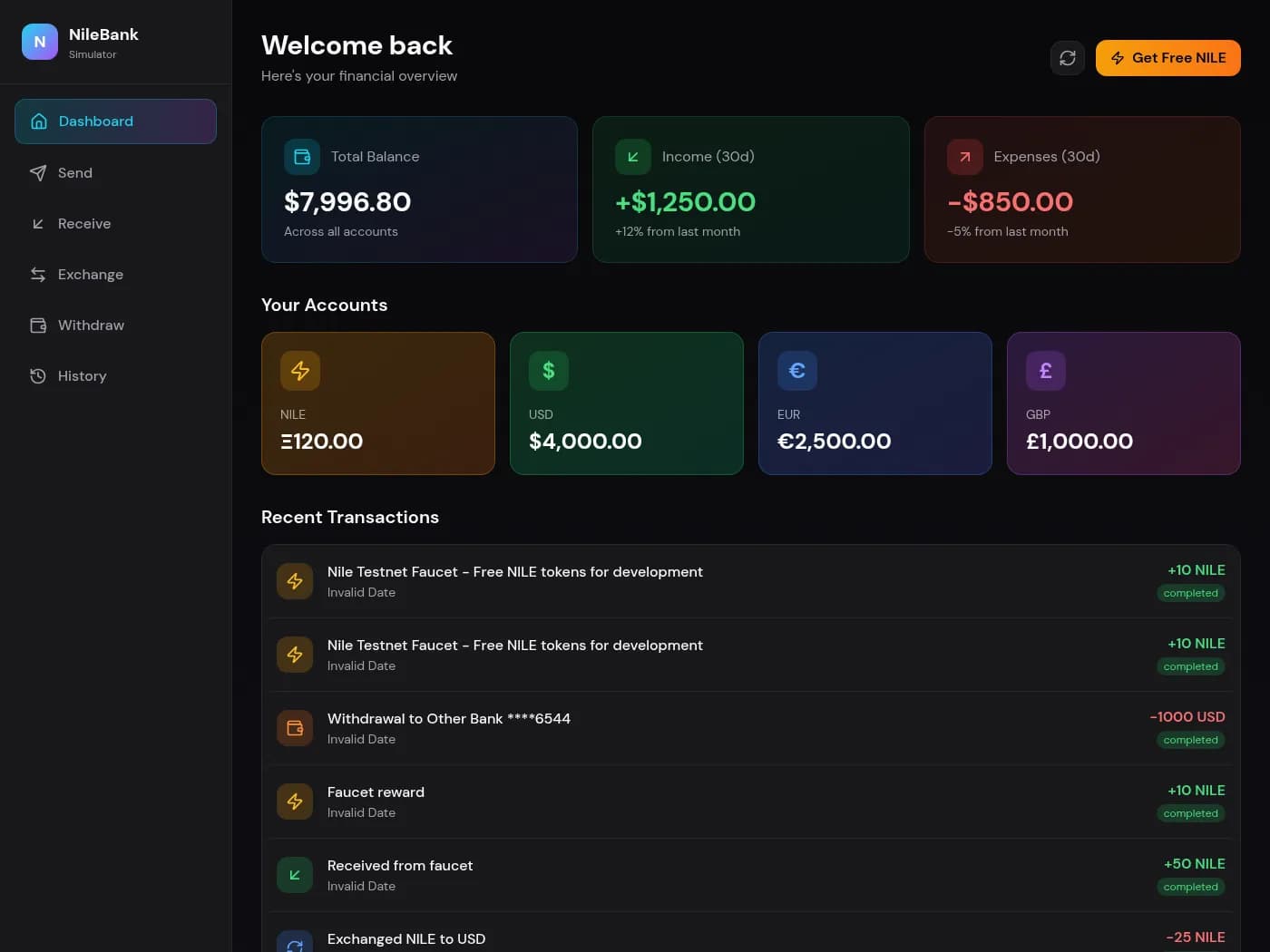 NileBank Simulator