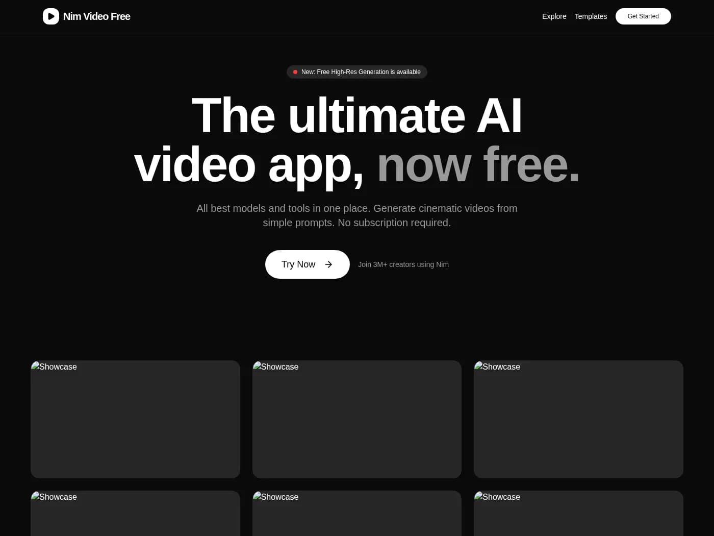 Nim Video Free Clone
