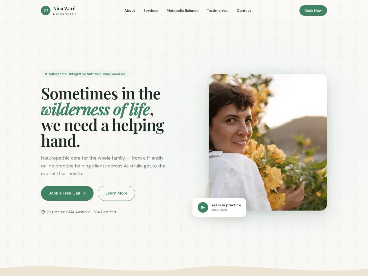 Nina Ward Wellness Site