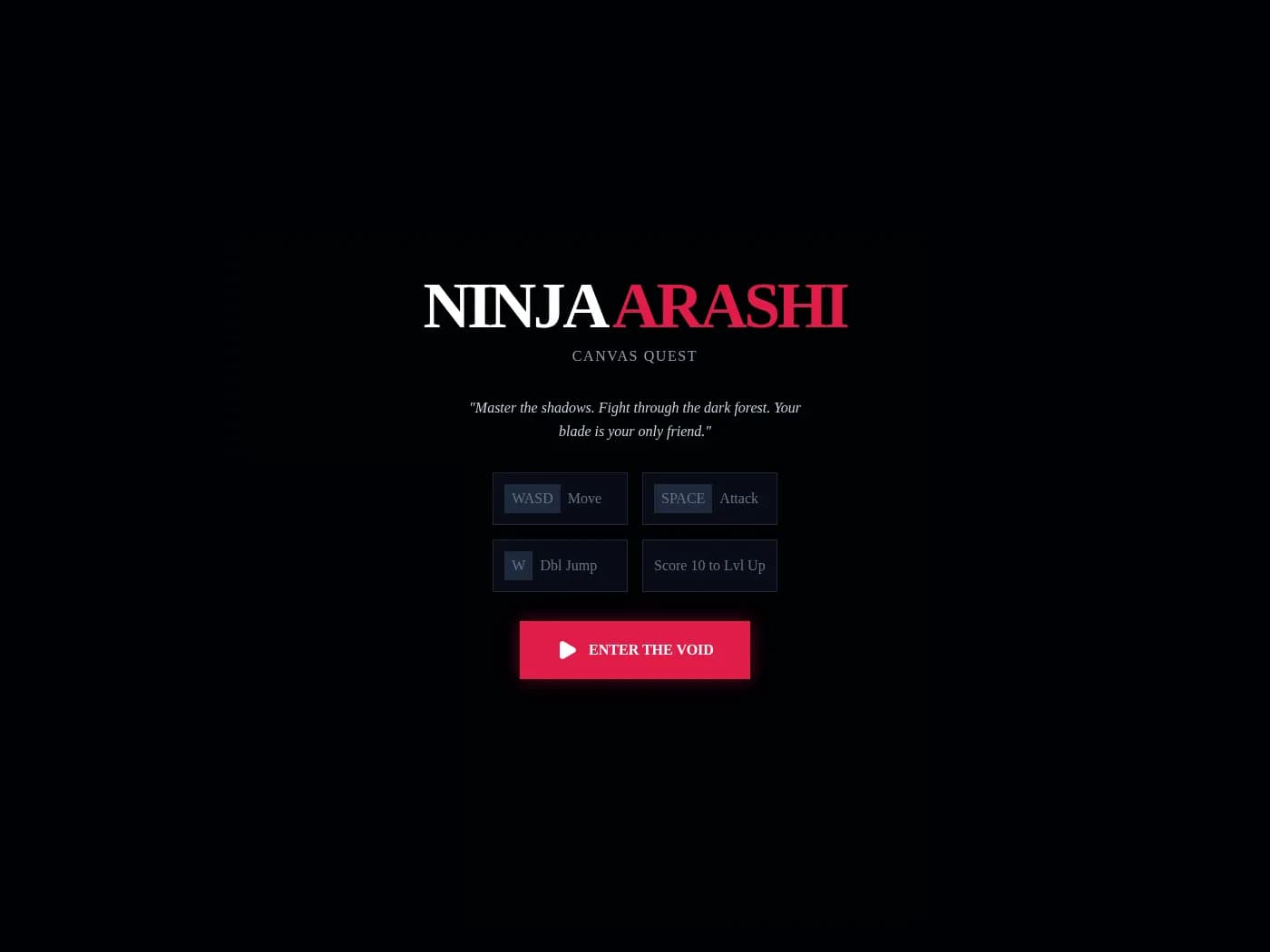 Ninja Arashi Canvas Quest