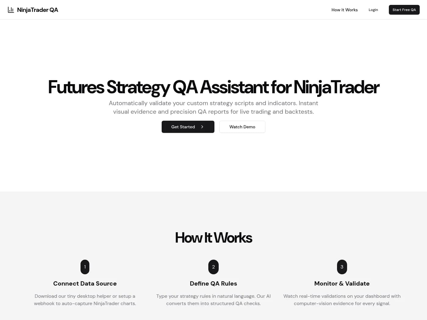 NinjaTrader QA Assistant