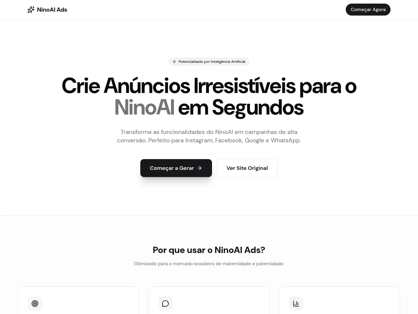 NinoAI Ads Generator