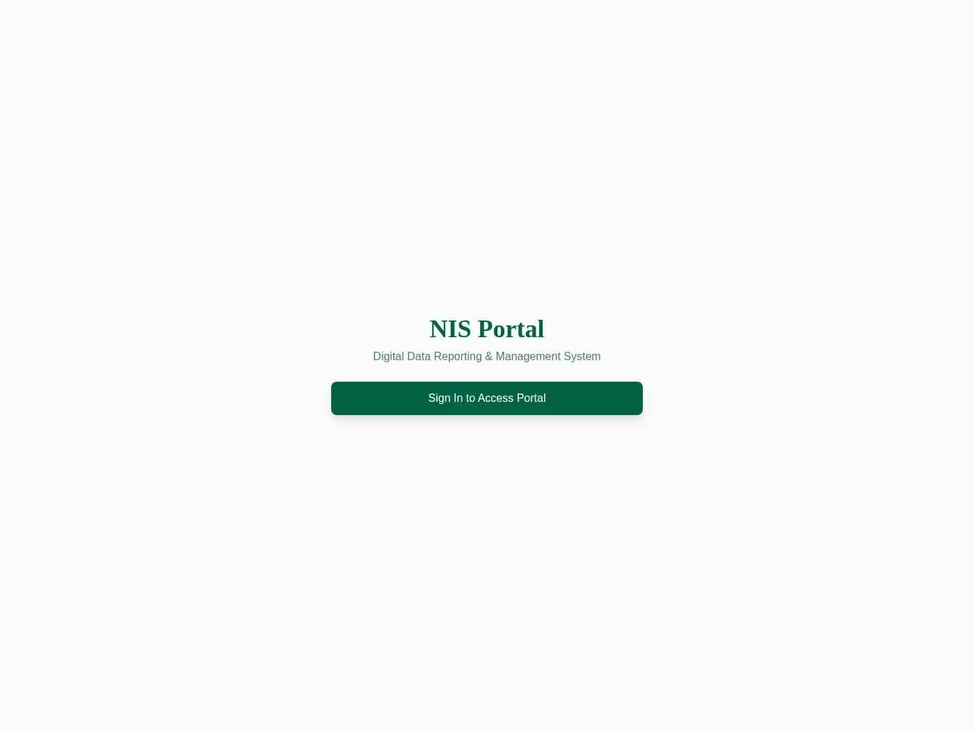 NIS Procedures Portal