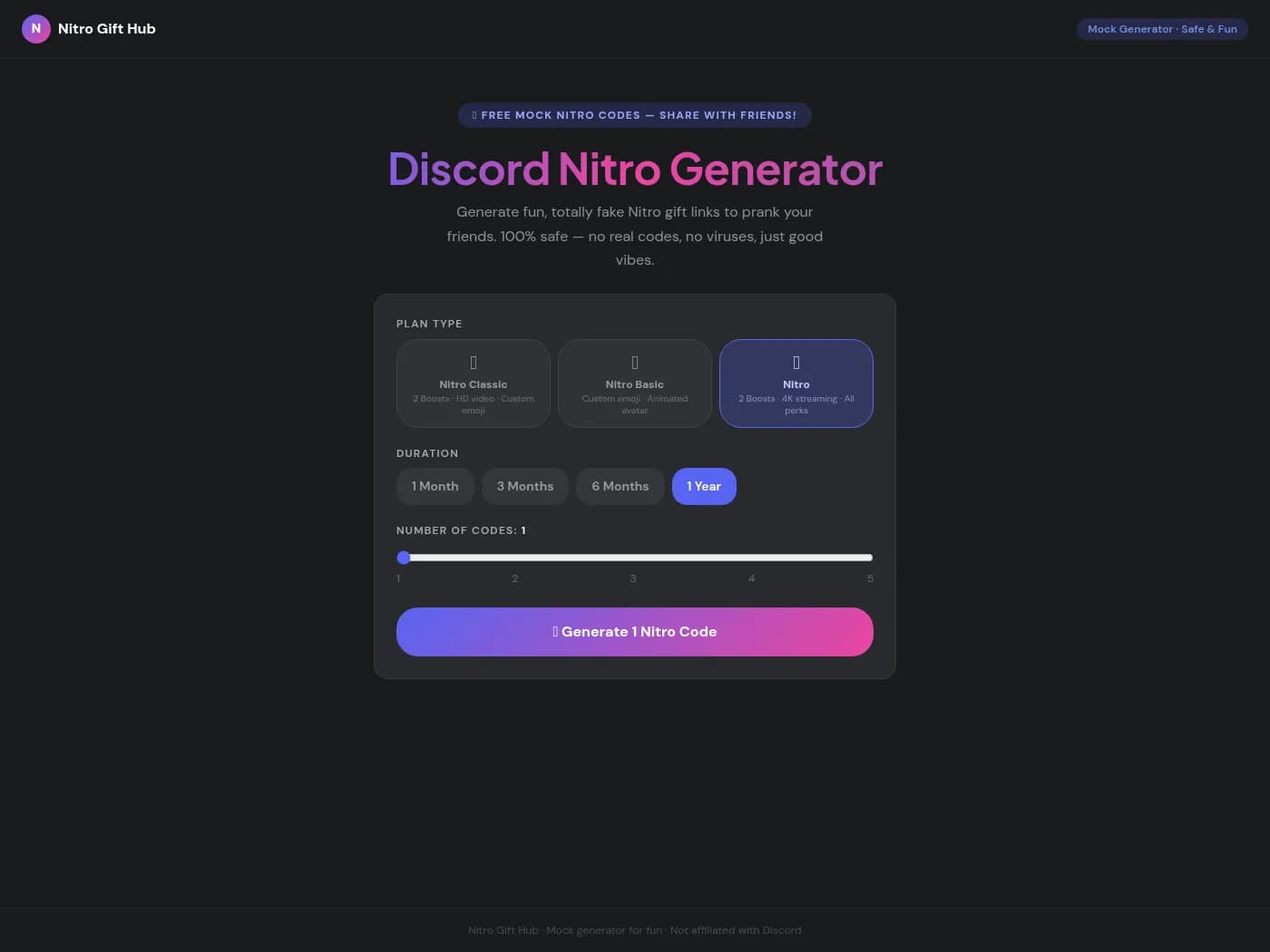 Nitro Gift Hub