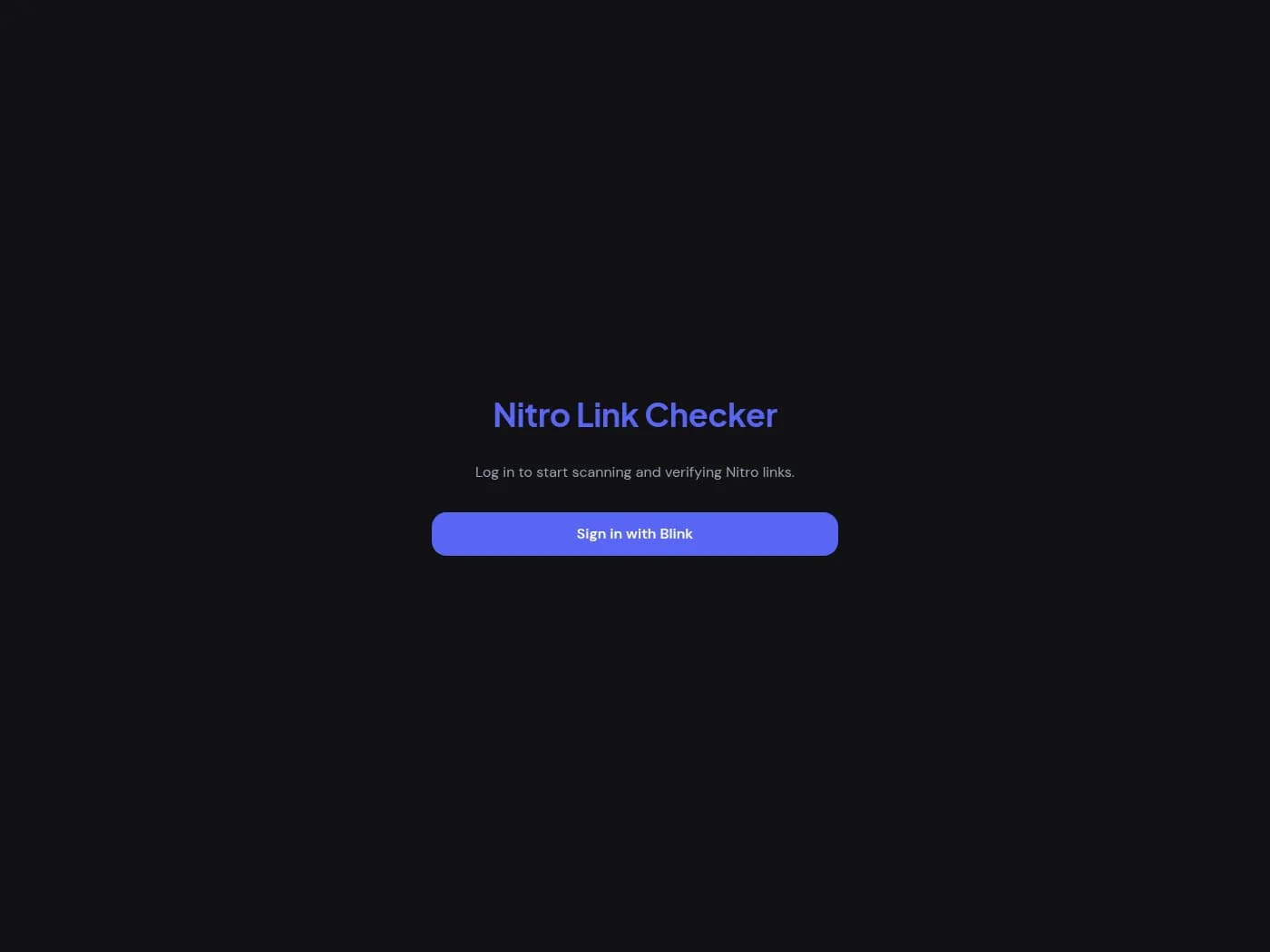 Nitro Gaming Link Checker