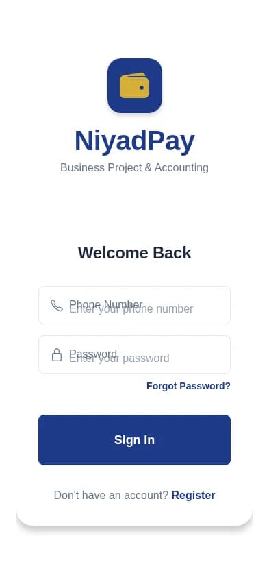 NiyadPay Business Manager