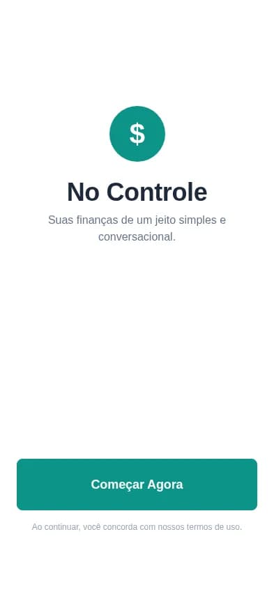 No Controle: Chat Finance App