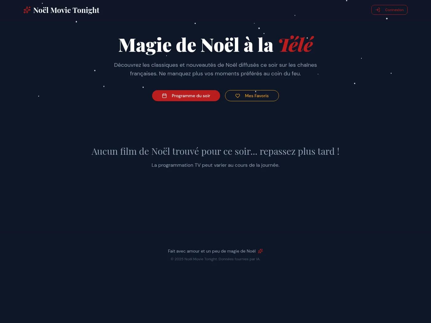 Noël Movie Tonight