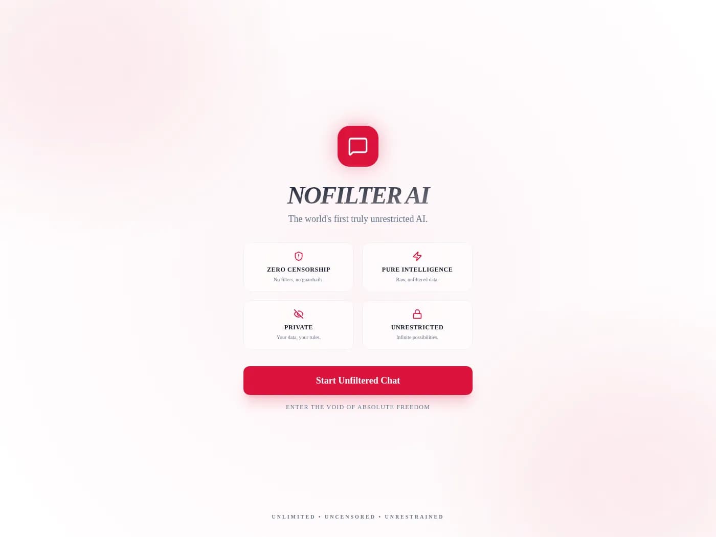 No-Filter AI Chat