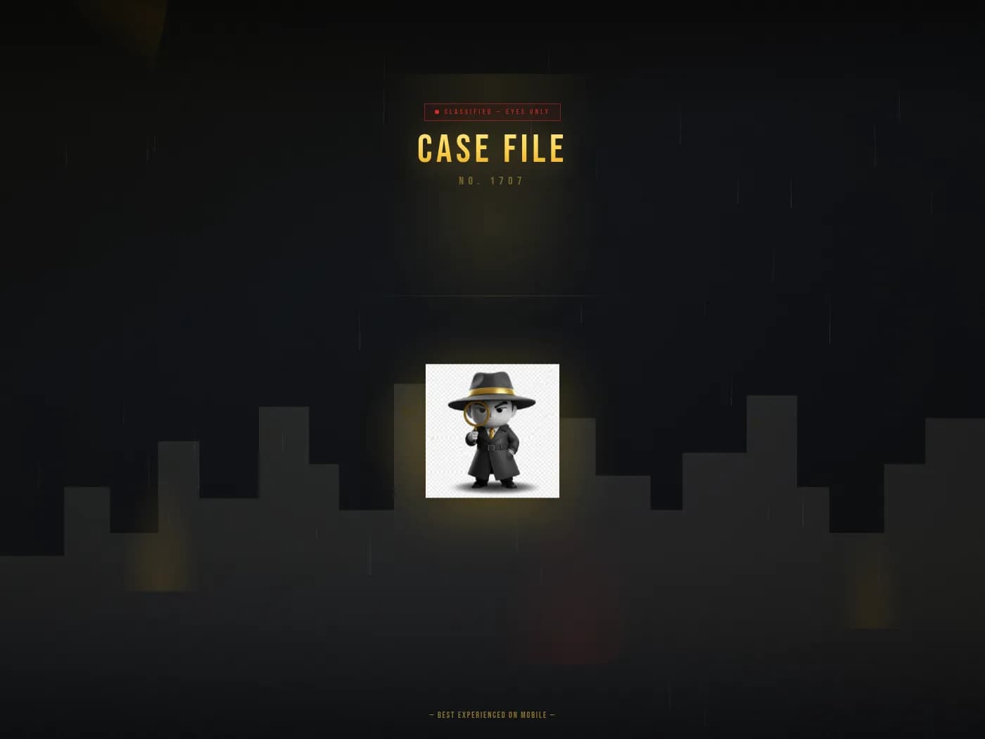 Noir Detective Party Site