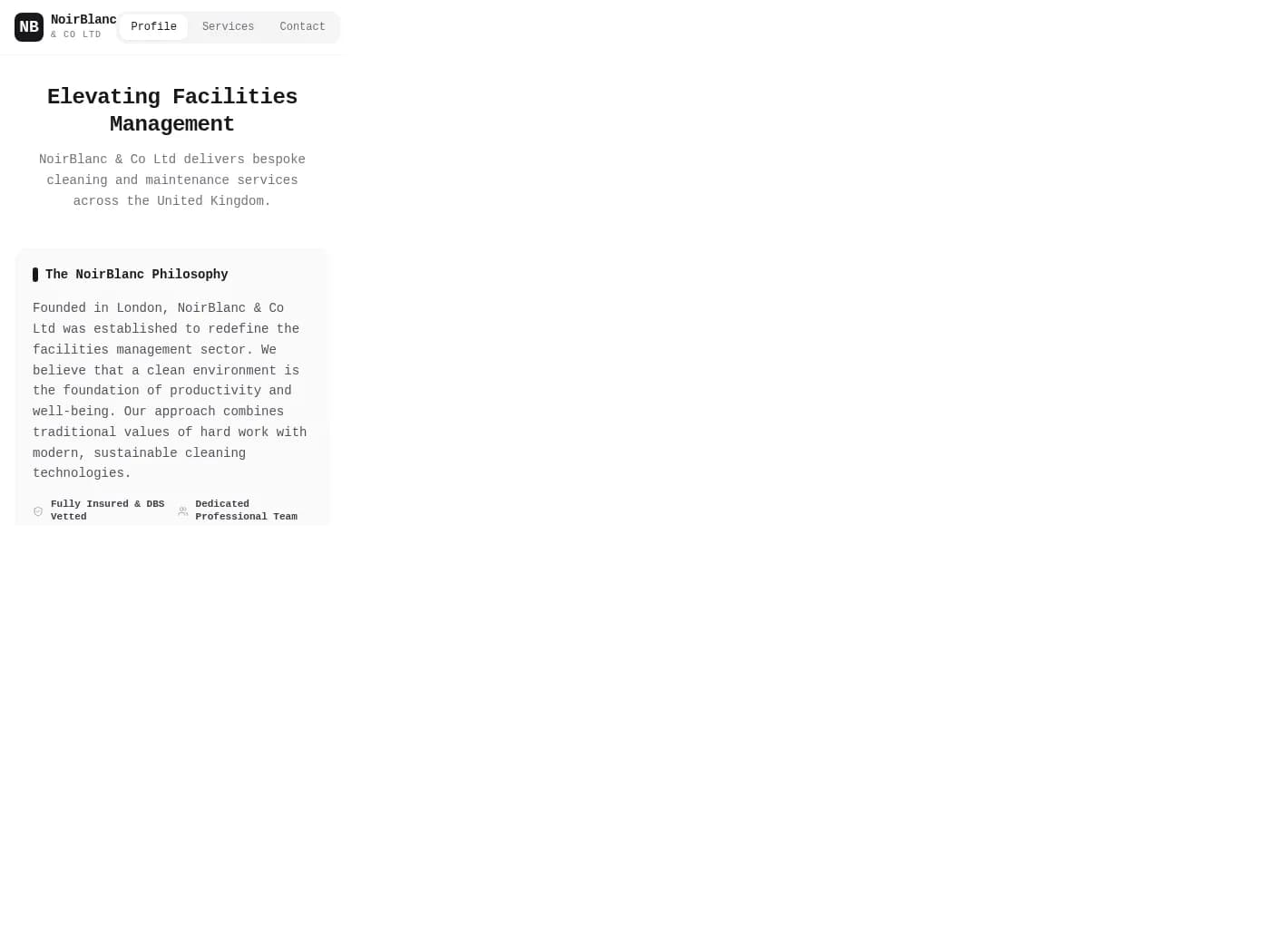 NoirBlanc Company Profile