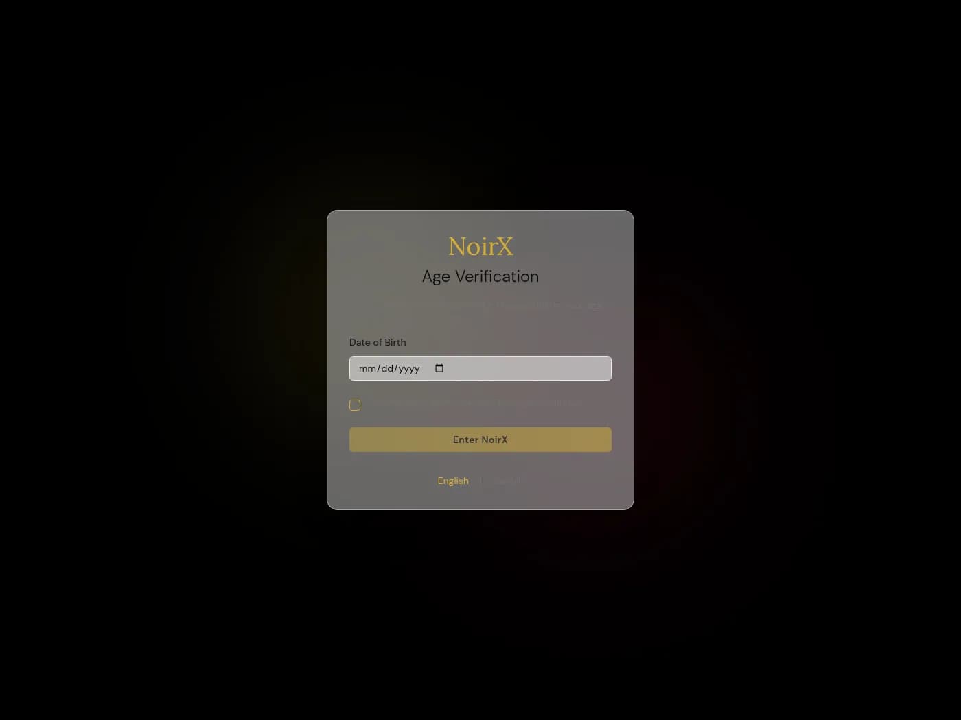 NoirX Streaming Experience