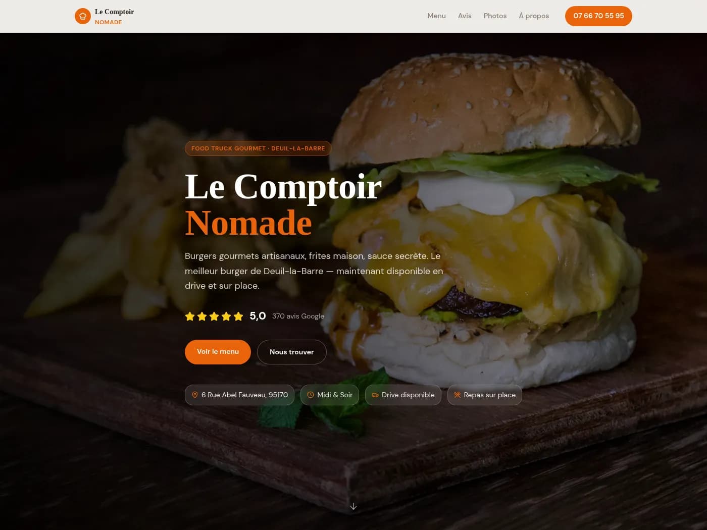 Nomade Burger Gourmet