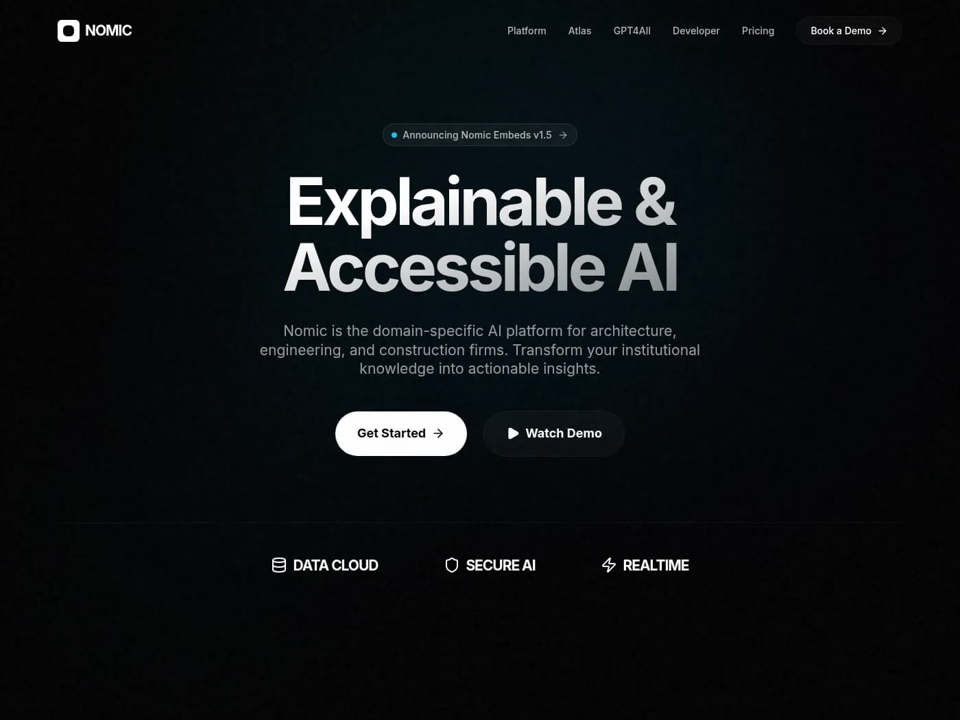 Nomic AI Website Clone