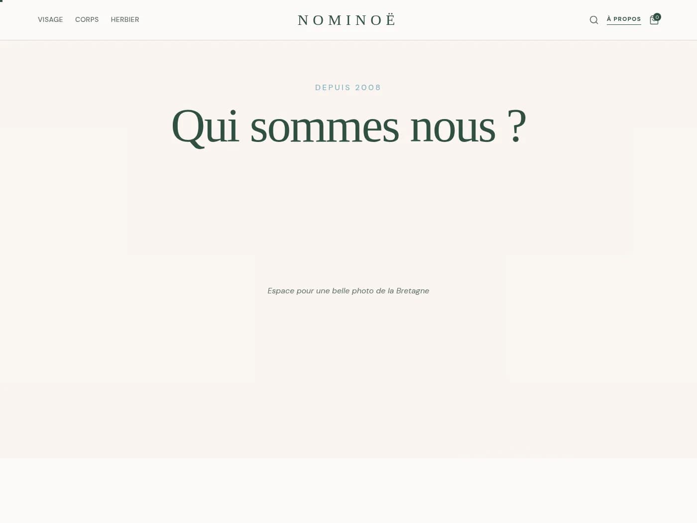 Nominoë About Page