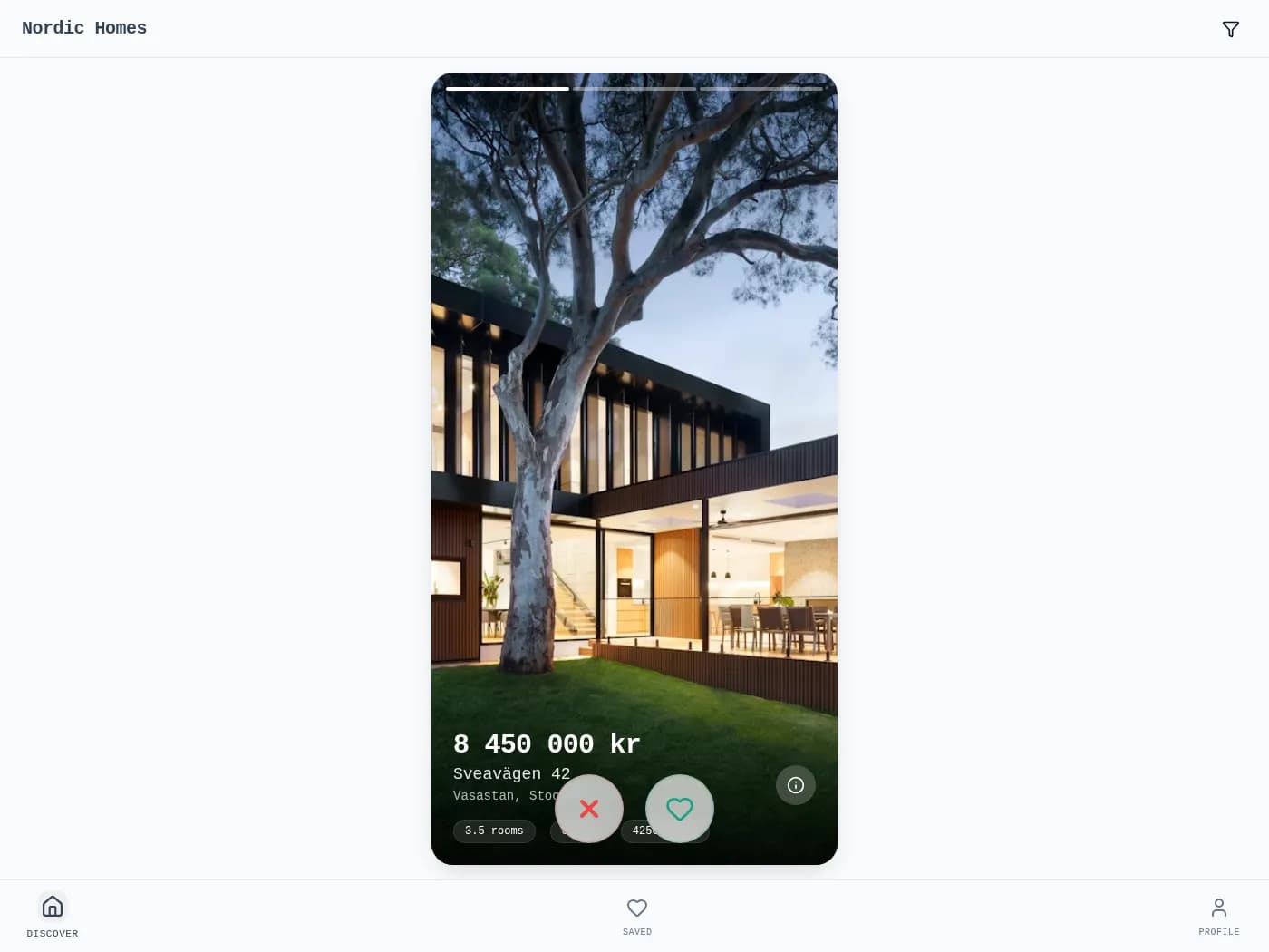 Nordic Swipe Homes