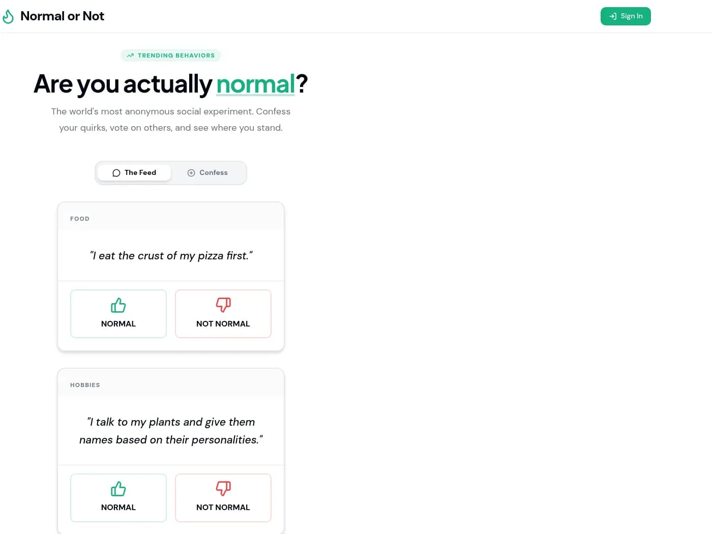 Normal or Not