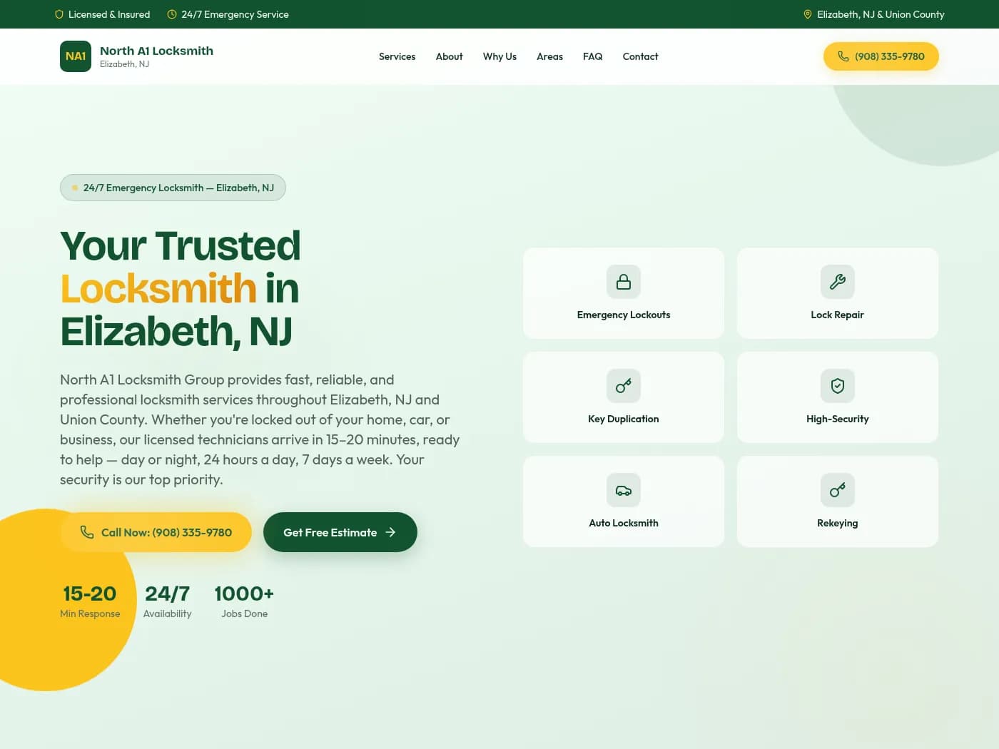 North A1 Locksmith Site