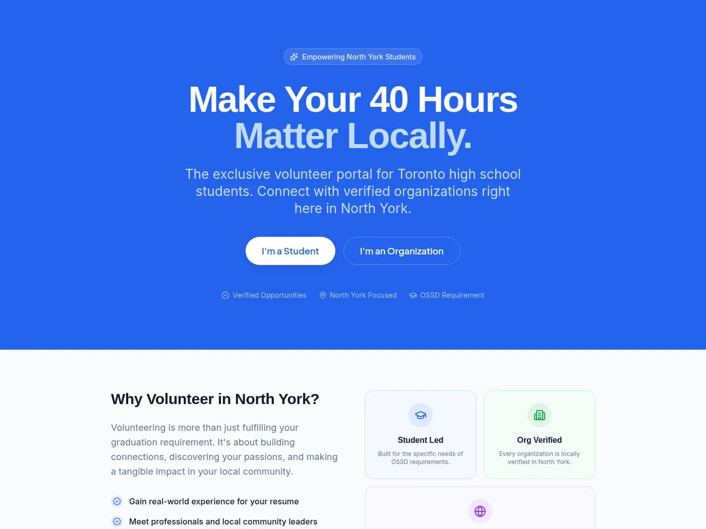 North York Volunteer Portal