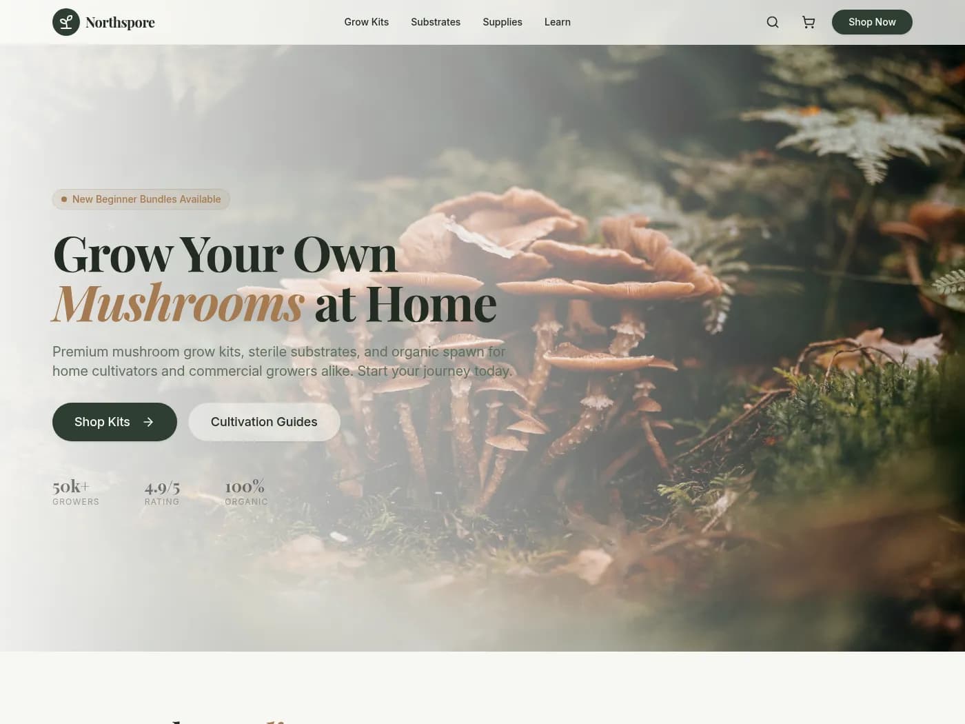 Northspore Web Portal