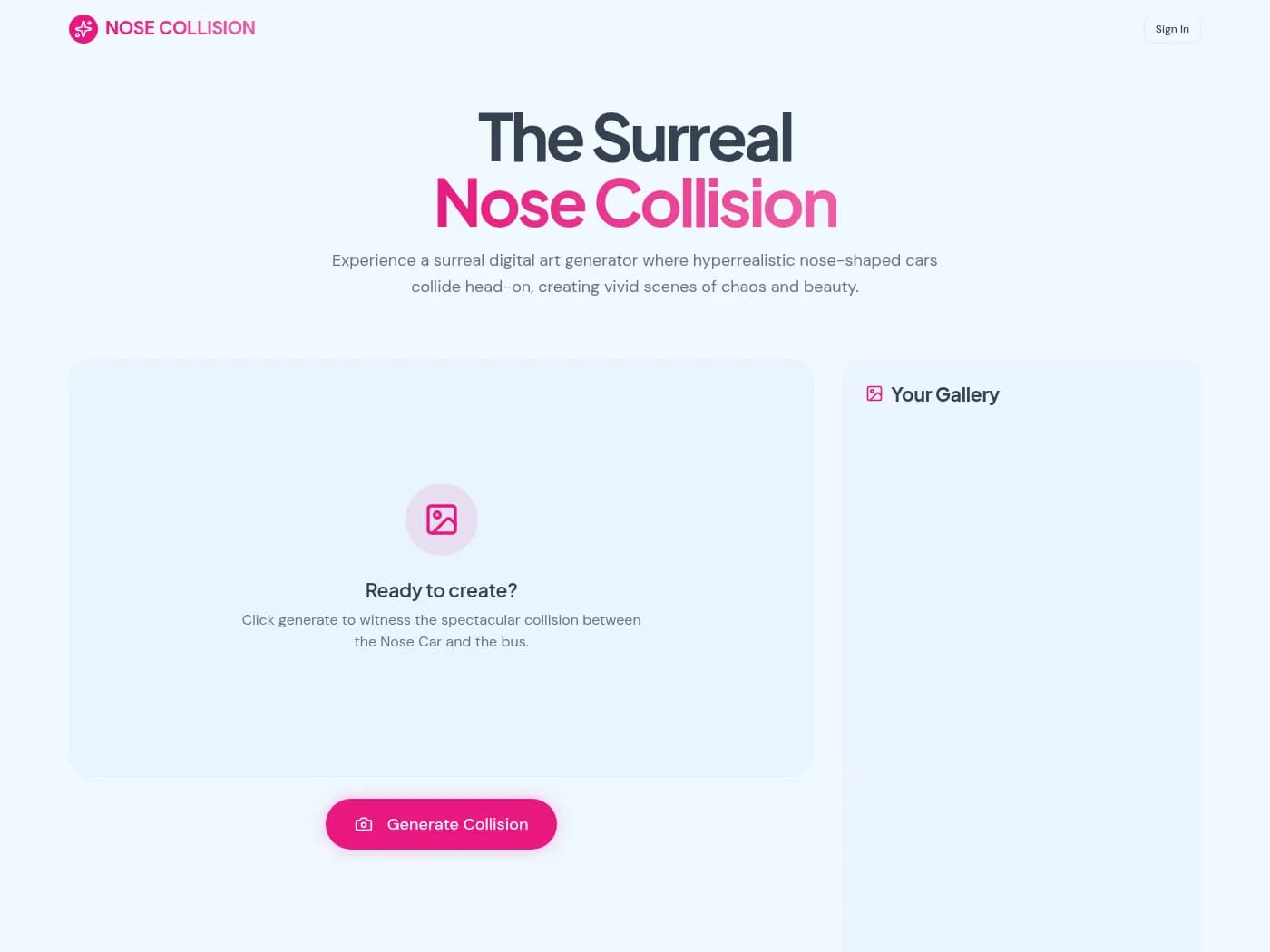 Nose Car Collision Art