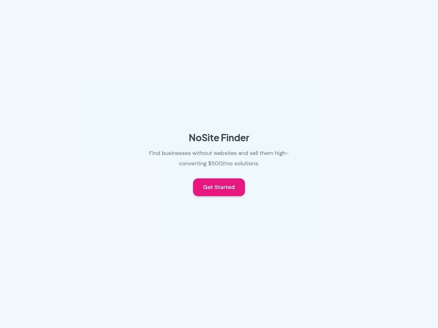 NoSite Finder