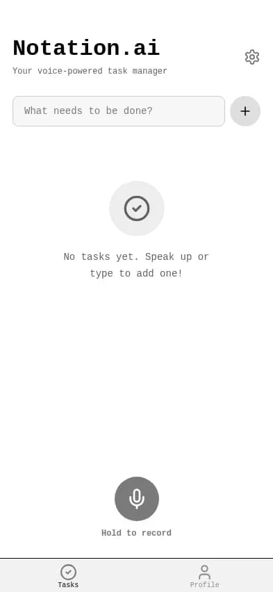 Notation.ai Voice To-Do