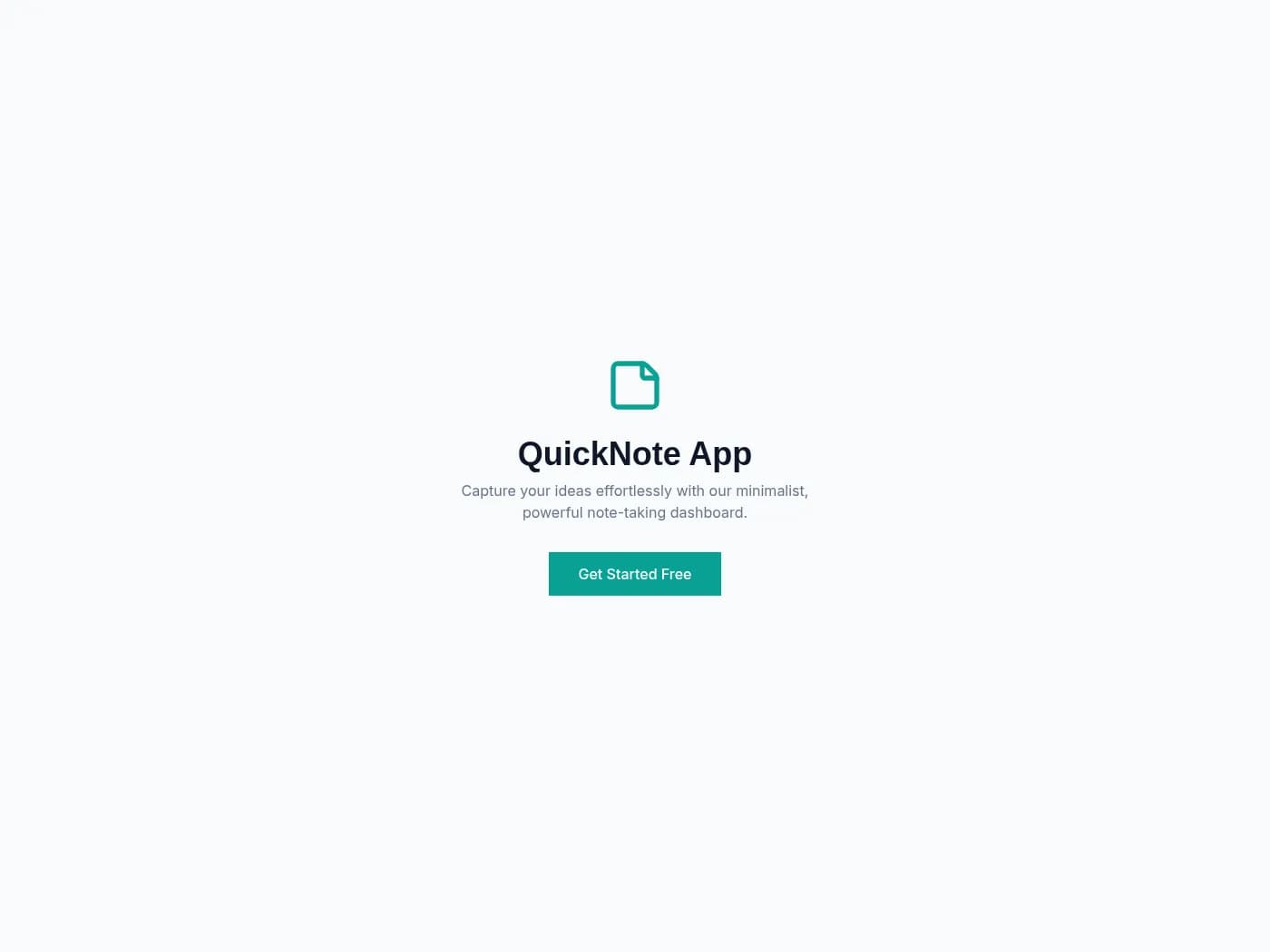 QuickNote App