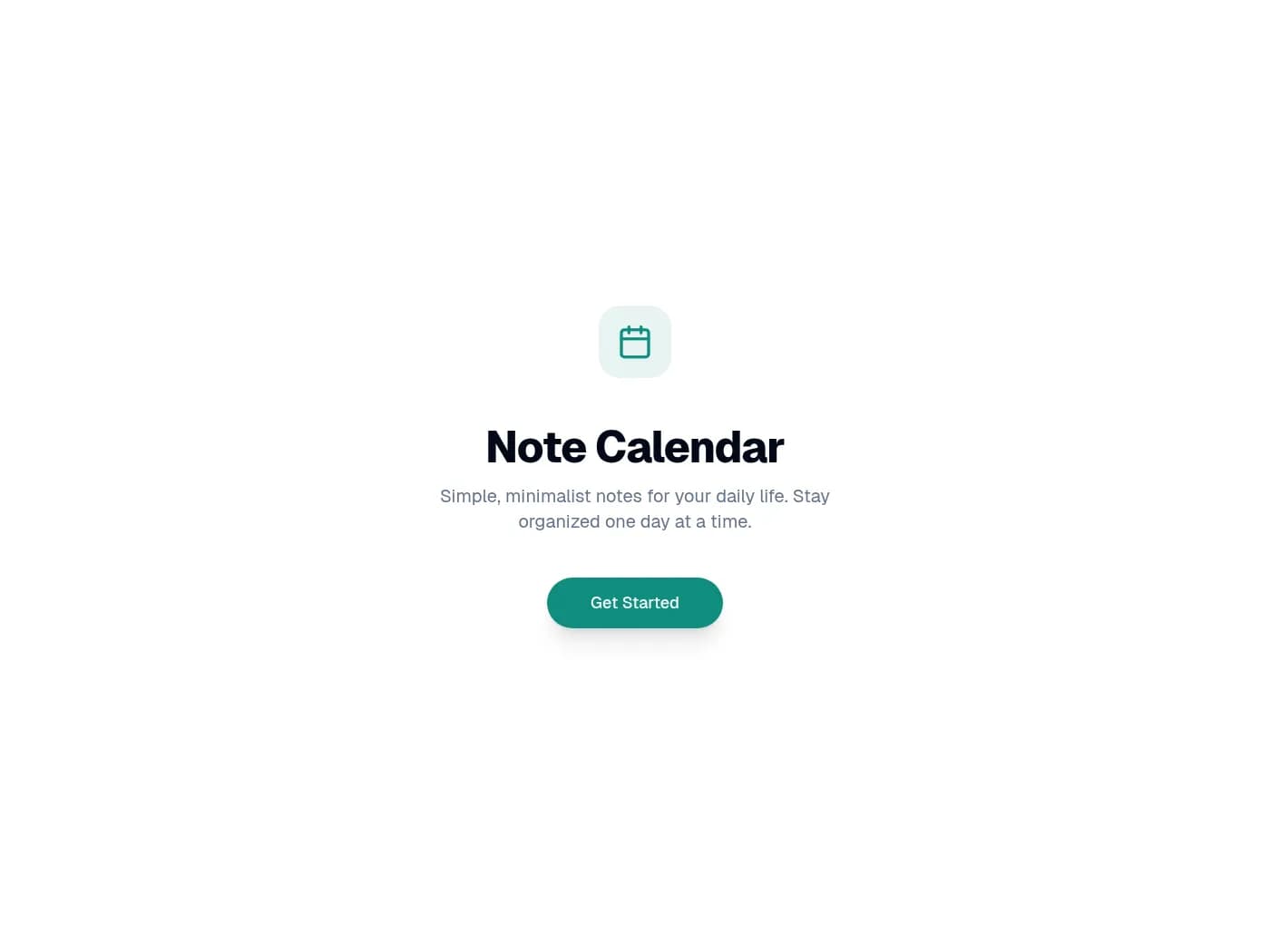 Note Calendar