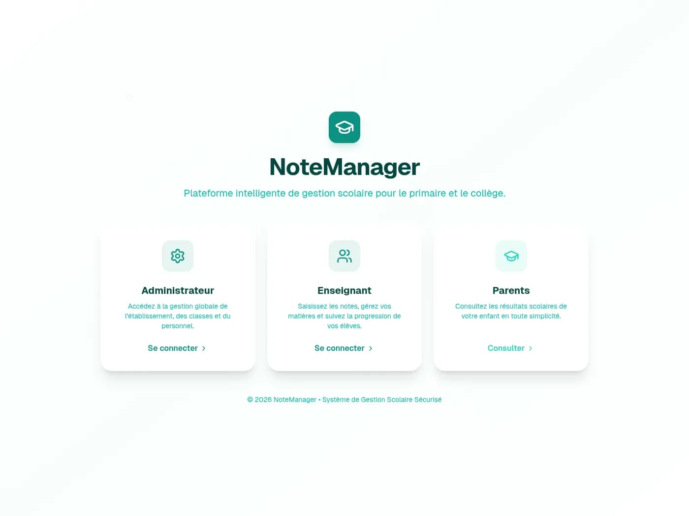 NoteManager School Platform