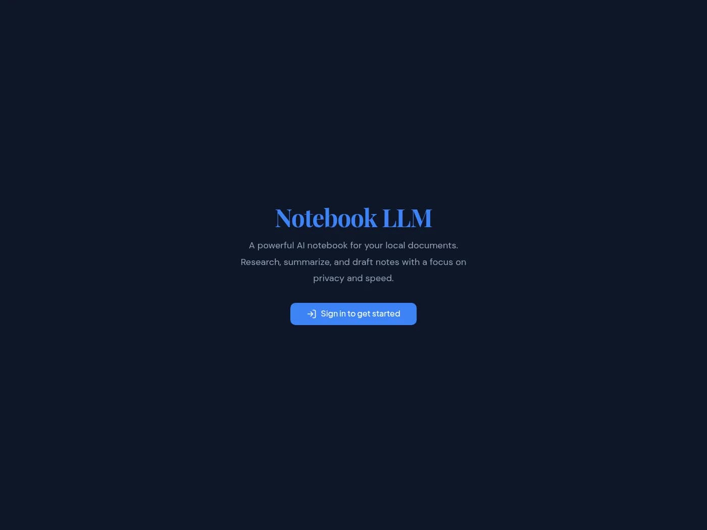 Notebook LLM Desktop