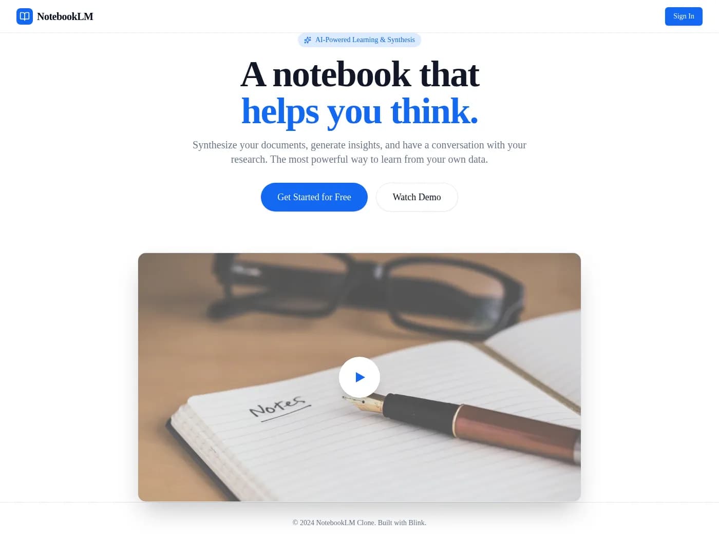 NotebookLM Clone