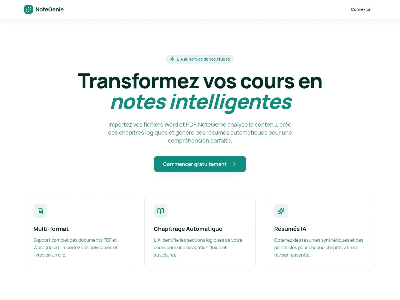 NoteGenie Web
