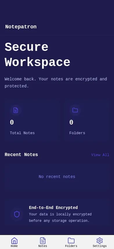 Notepatron Secure Notes