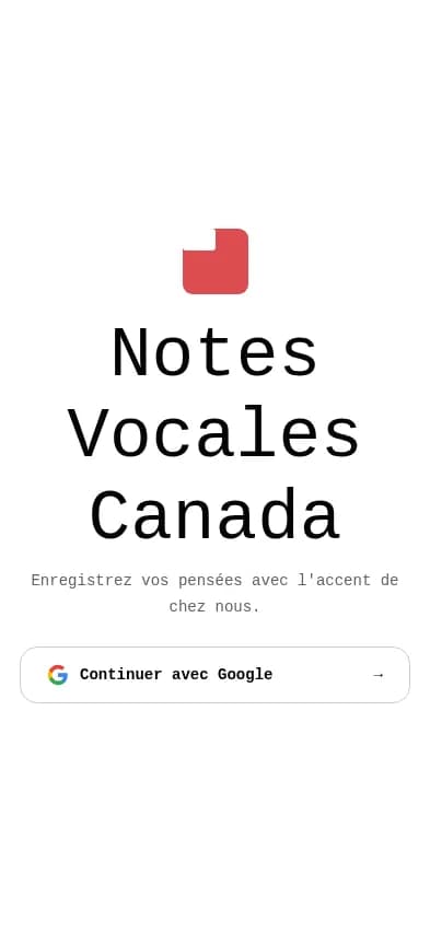 Notes Vocales Canada