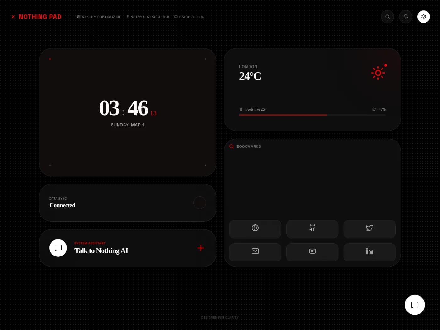 NothingPad Dashboard