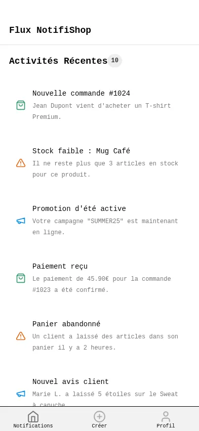 NotifiShop Mobile