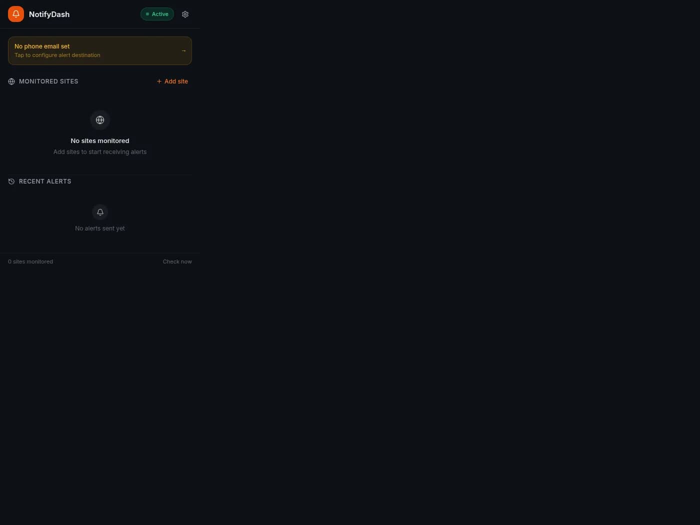 NotifyDash Extension
